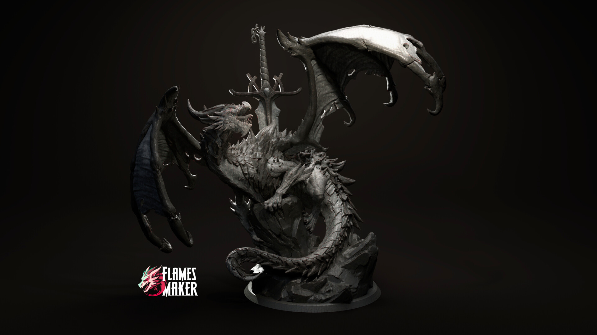 ArtStation - Deathfang The Bound Tyrant - Flames Maker