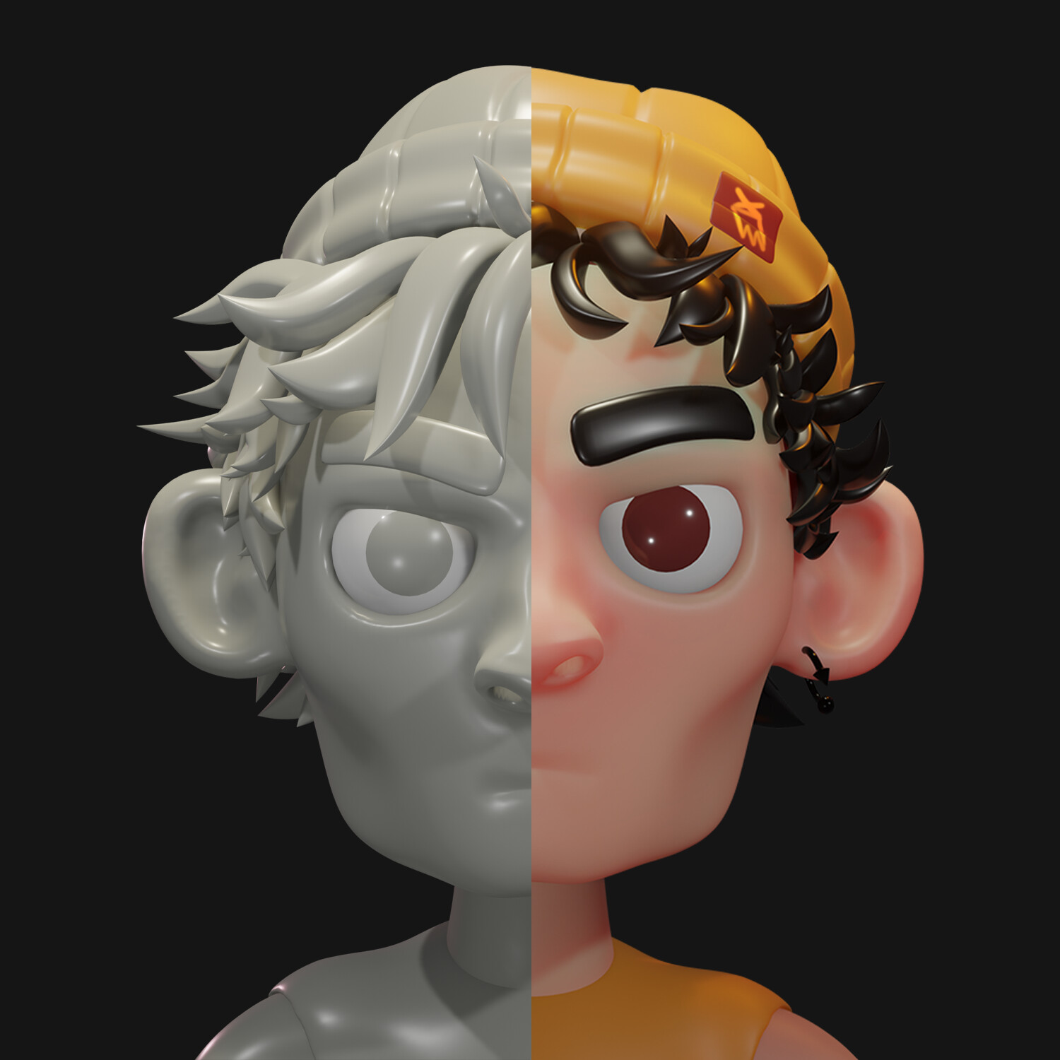 ArtStation - 3D character head