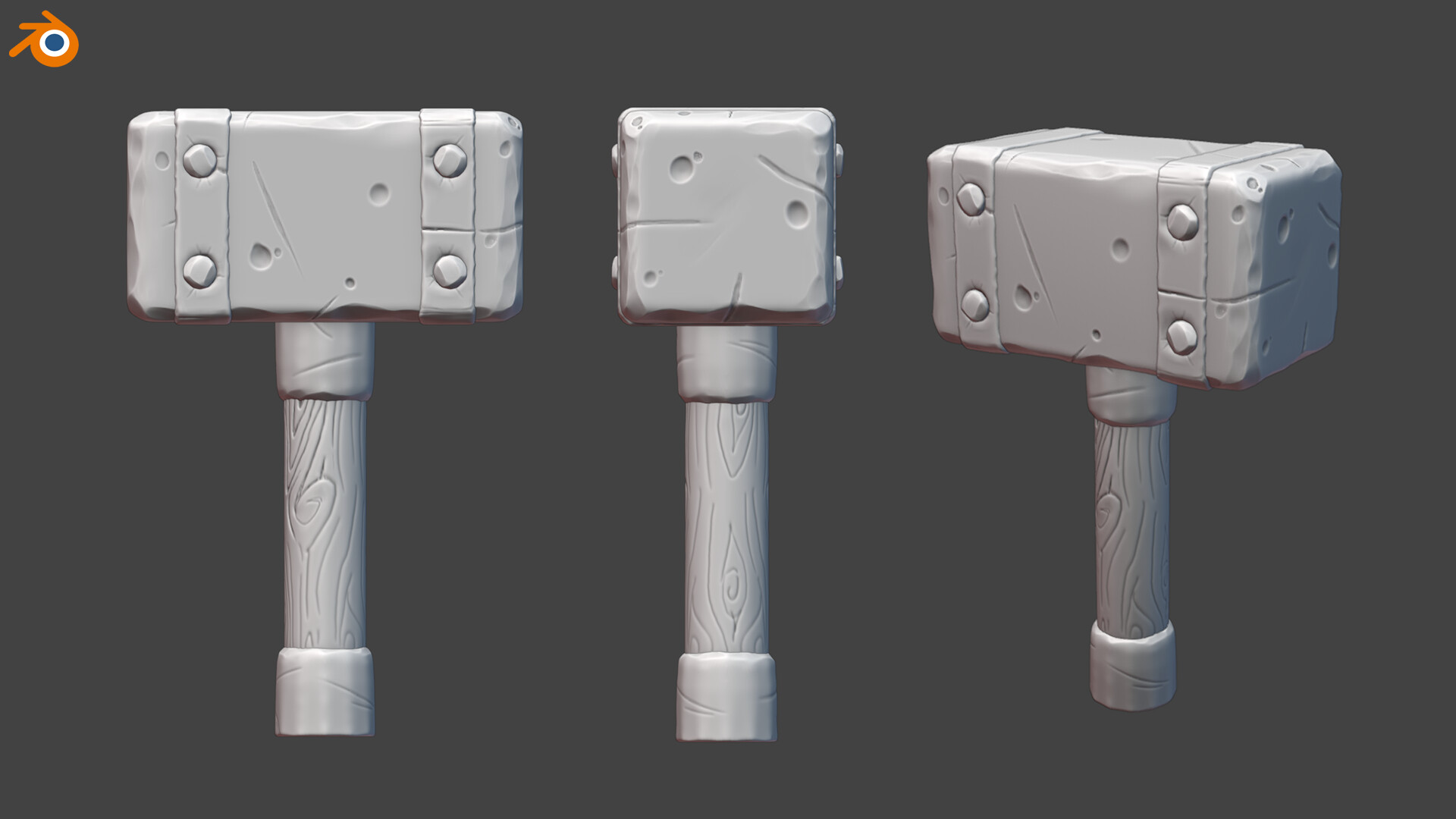 ArtStation - Modeling Study_ Hammers, fan