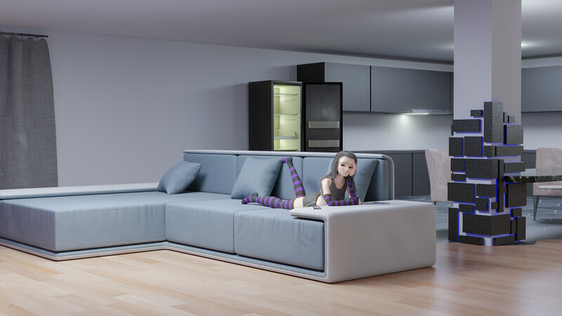 ArtStation - Apartment furniture from my previous "Girl" project