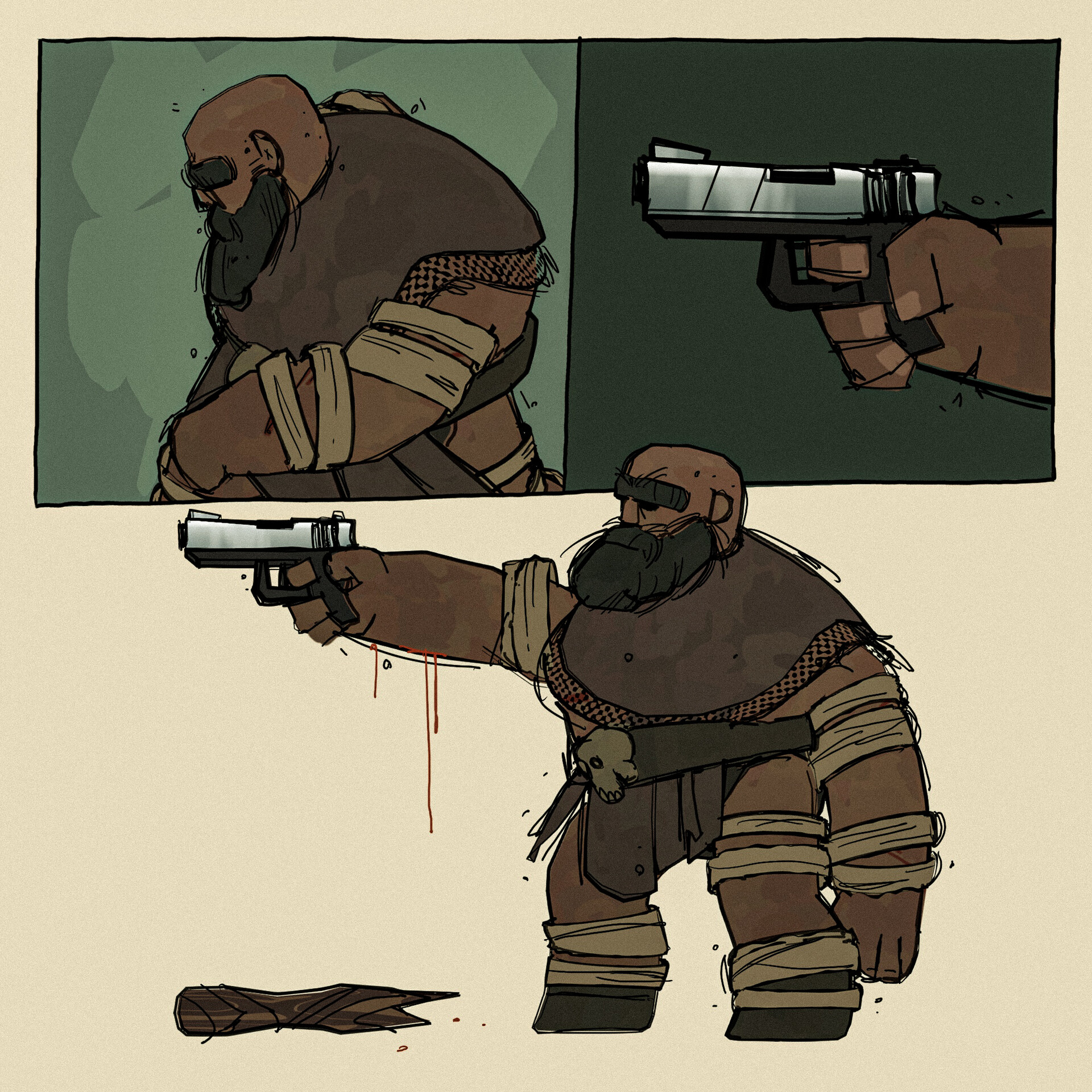 ArtStation - Glock (Circa 10,000BC) - Comic Form