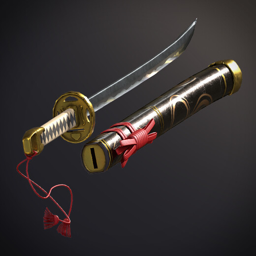 ArtStation - Prop: Sword - katana