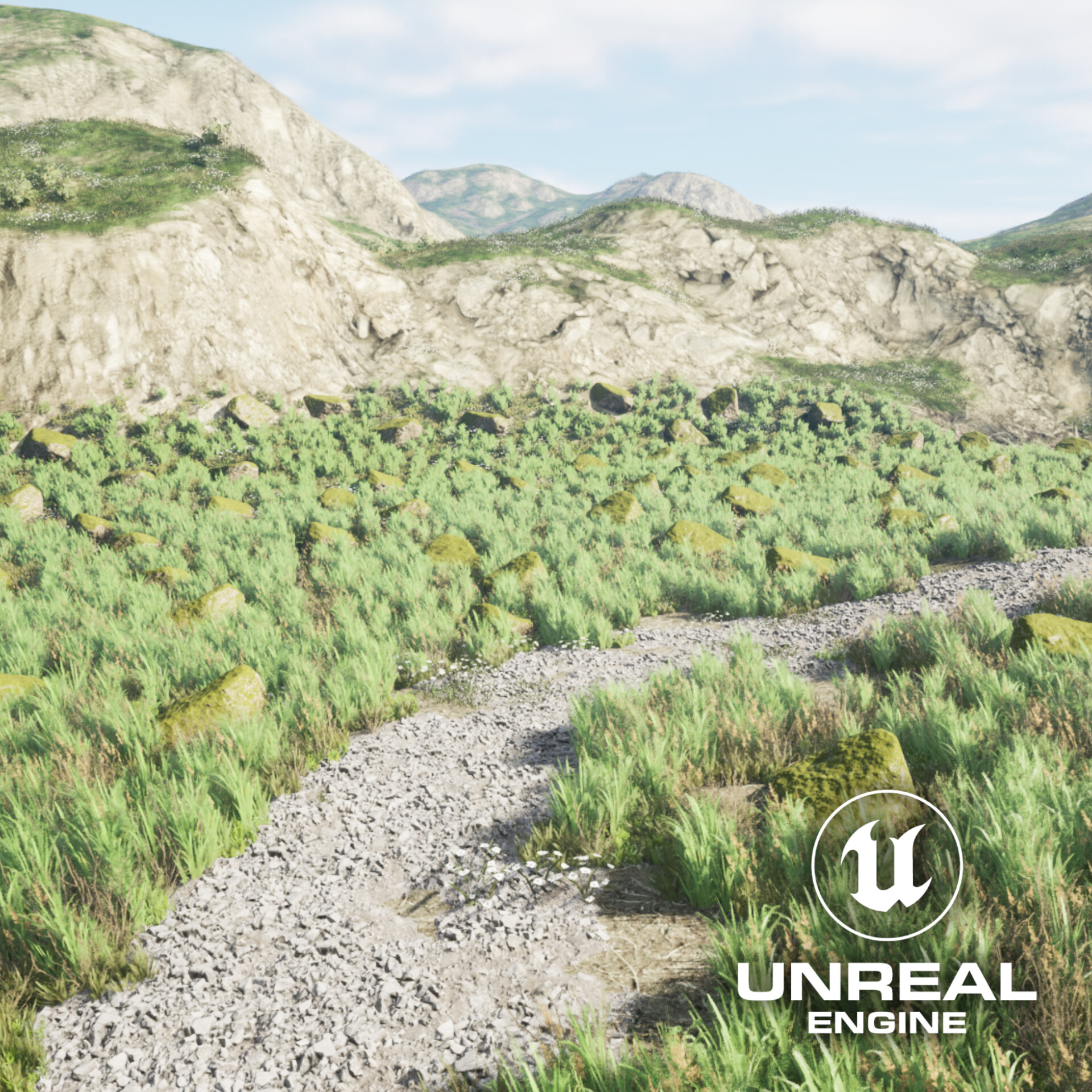 ArtStation - Procedural Mountain Path Spline Tool