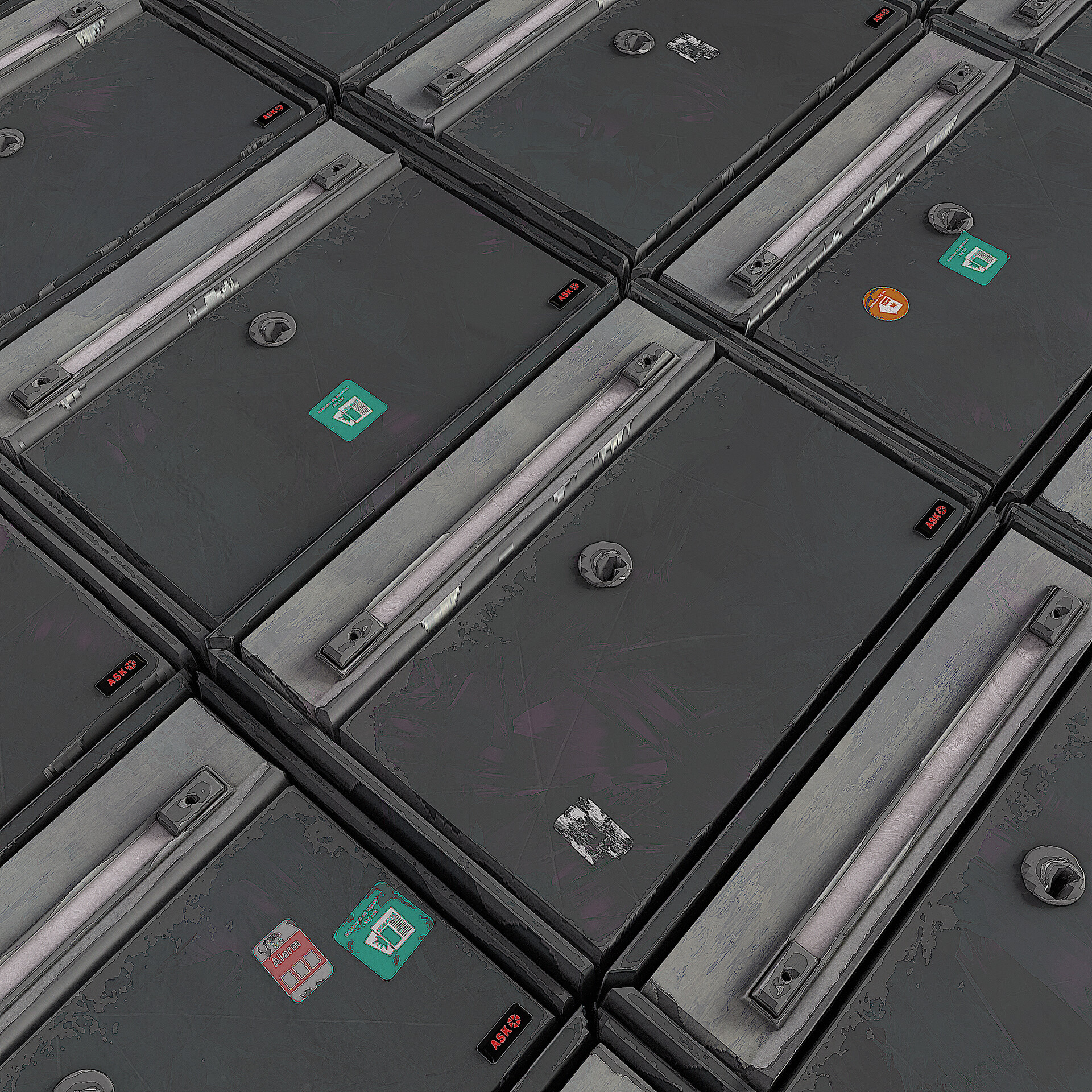 ArtStation - SD_Stylized Tile_Mailbox