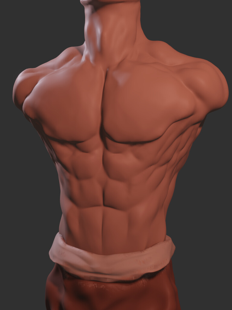 ArtStation - Guts, torso only (Berserk) [WIP]
