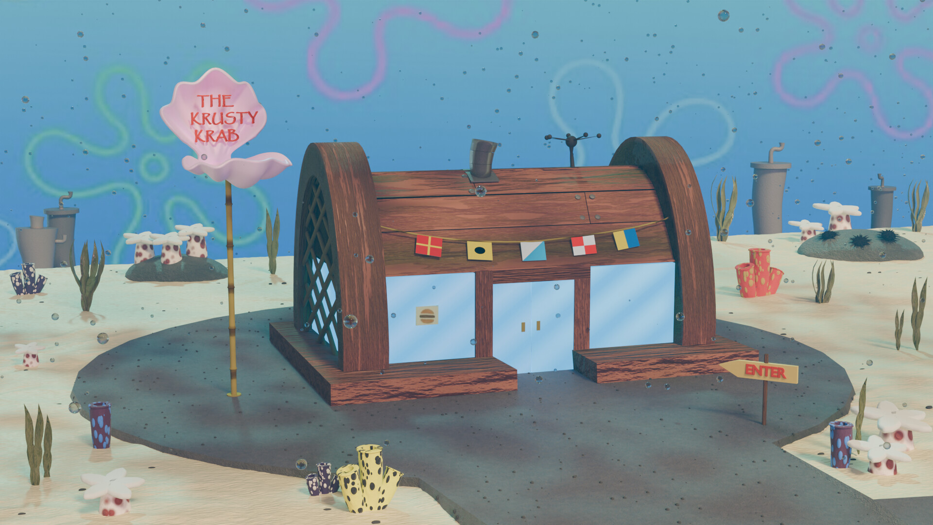 ArtStation - SpongeBob SquarePants Fan Art - Krusty Krab