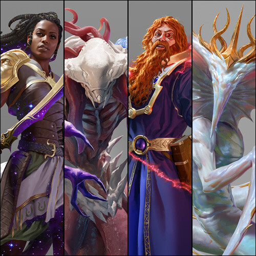 ArtStation - MTG Commander Masters - Packaging Characters