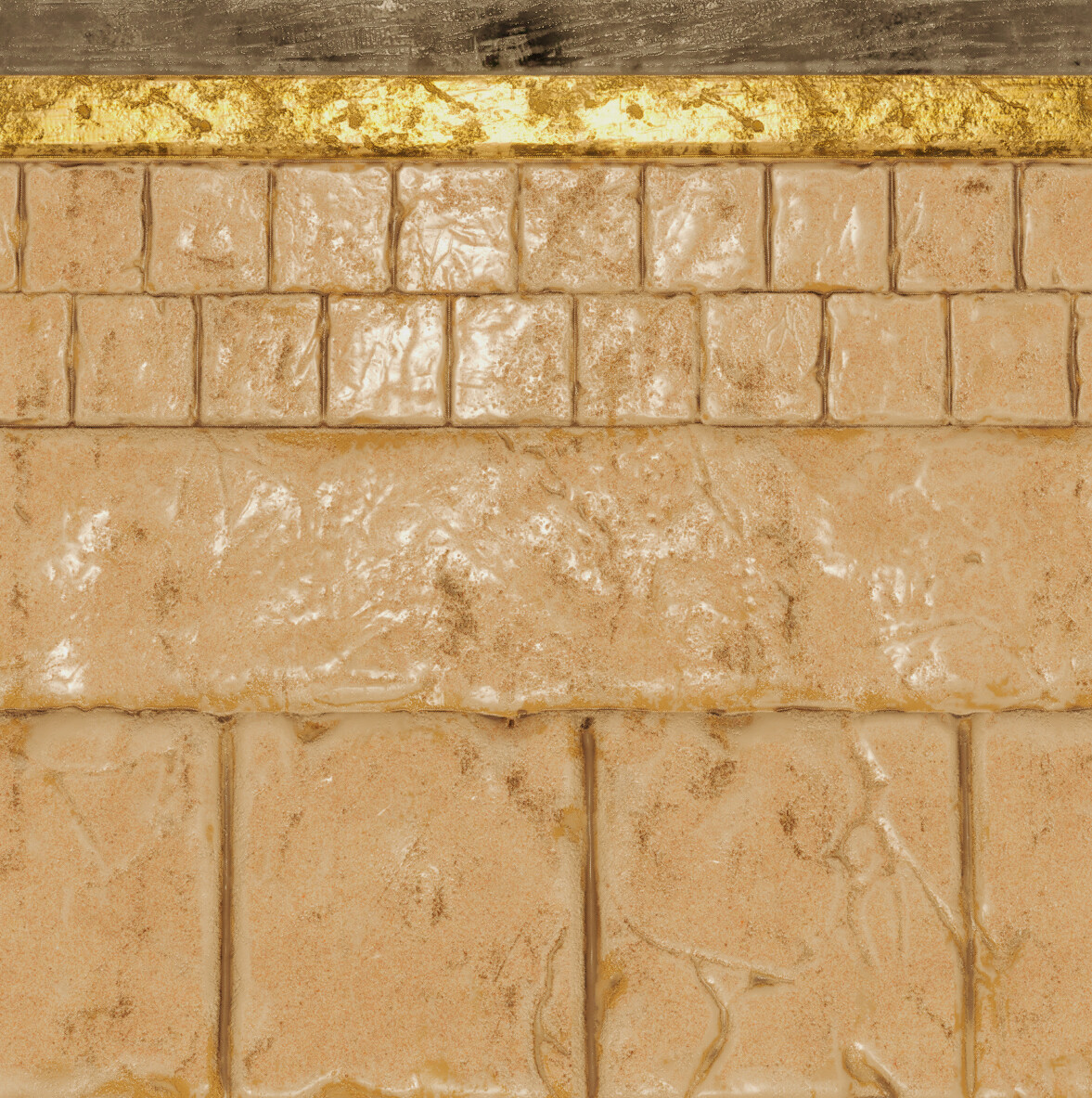 ArtStation - Egyptian sandstone - Trim sheet
