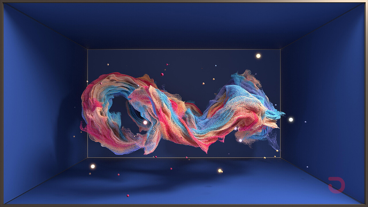 ArtStation - Houdini Abstract Particles with hip+nuke file