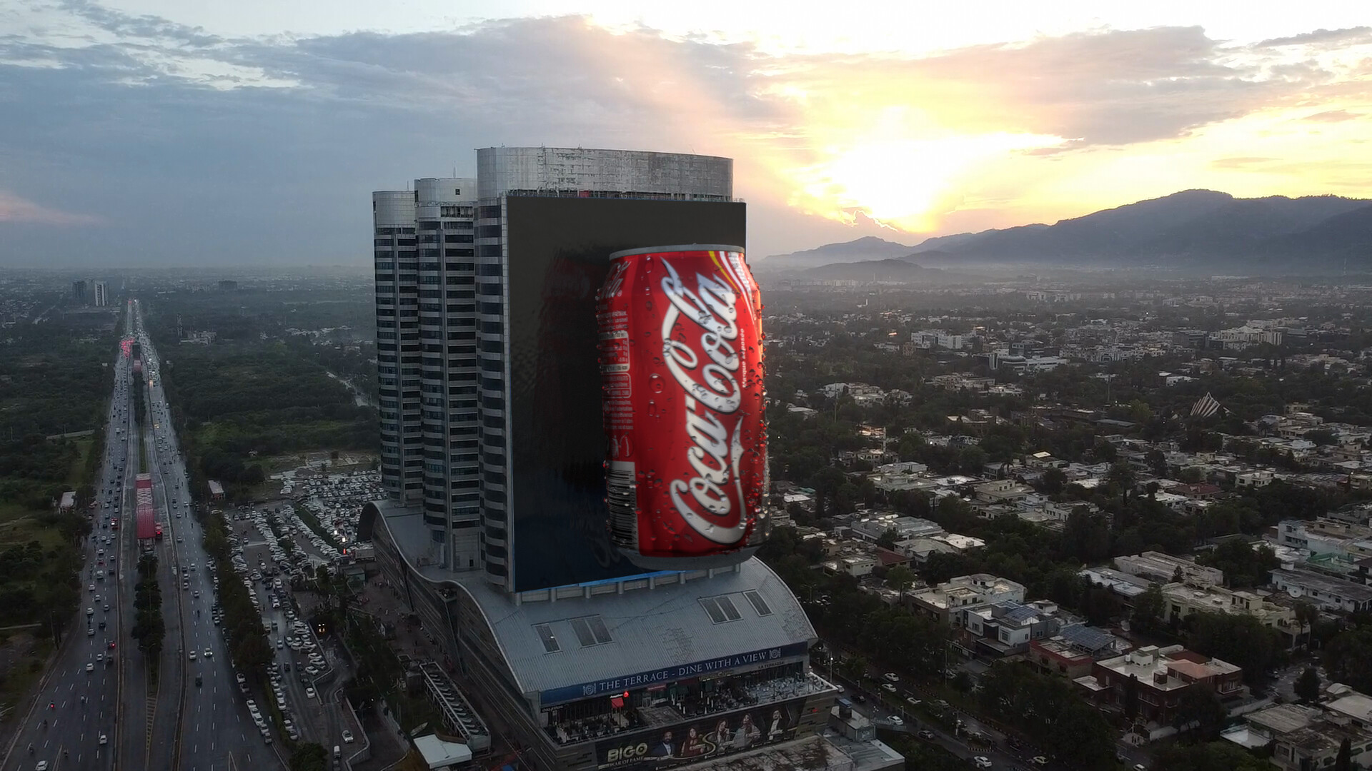 ArtStation - Coke can flying out of the building + sound. VFX for Film ...