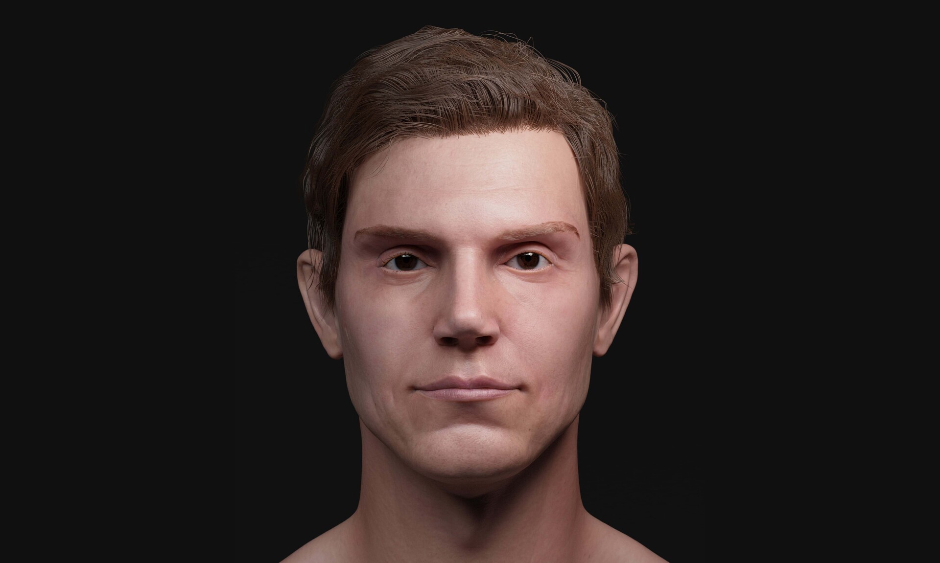 ArtStation - Evan Peters Likeness Portrait