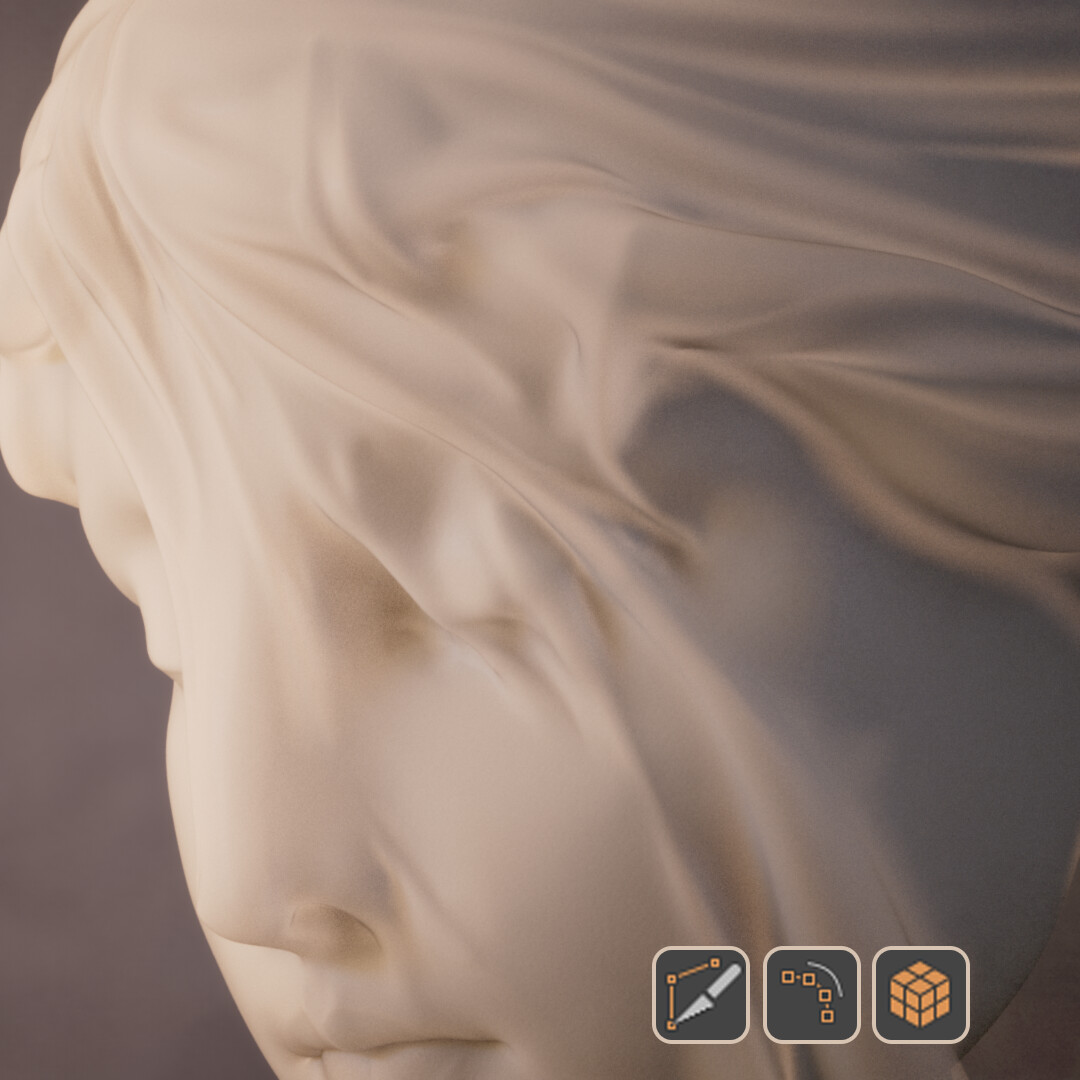 ArtStation - [wip] Box modeling challenge: Veiled Virgin