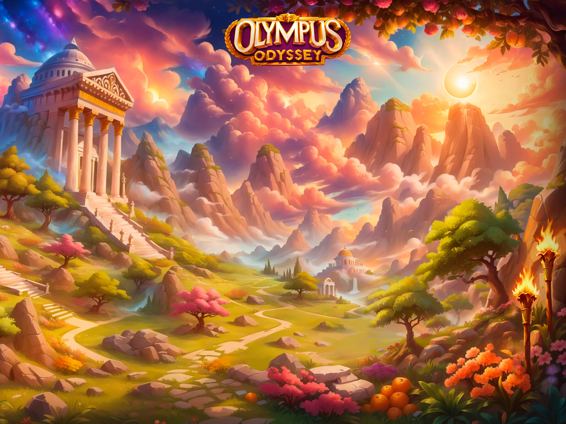 ArtStation - OLYMPUS ODYSSEY | game backgrounds