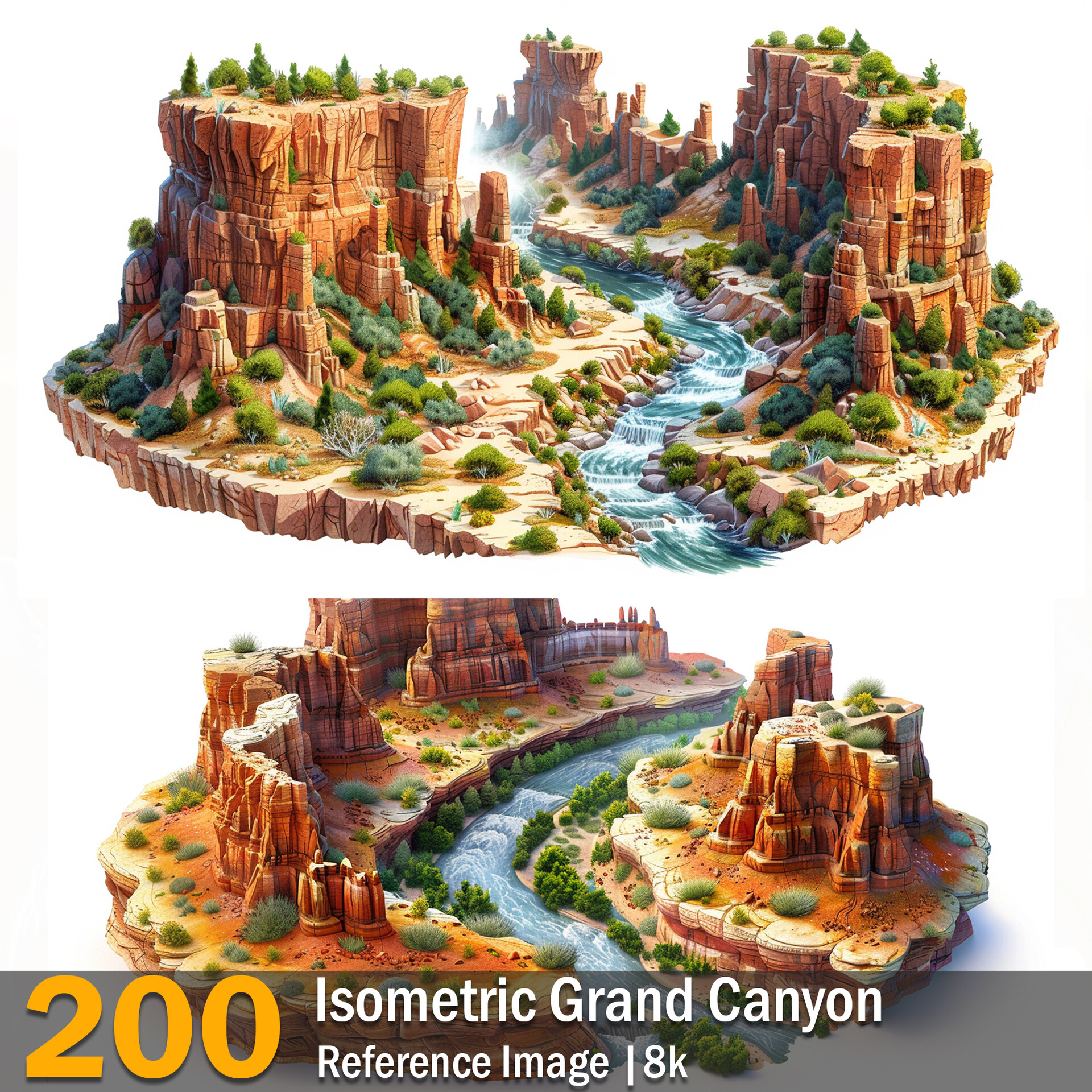 ArtStation - Isometric Grand Canyon | Reference Images | 8k