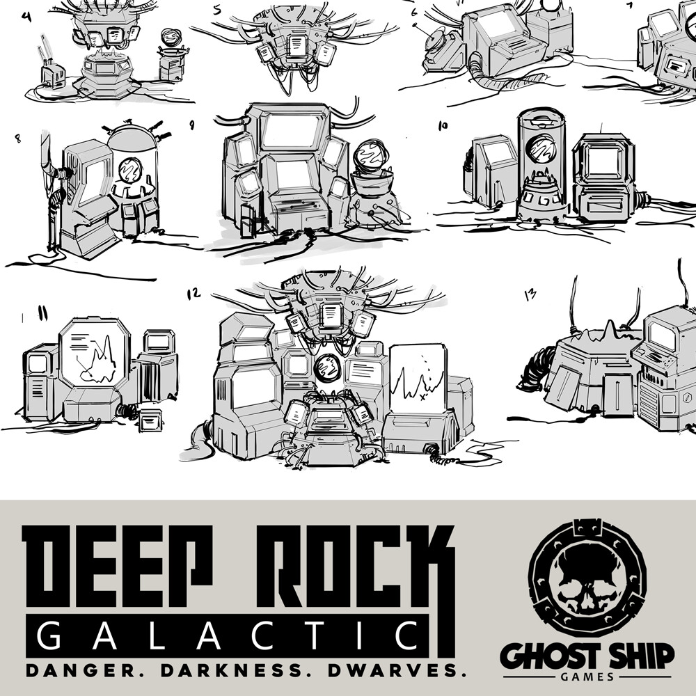 ArtStation - Early Interior and tool concept art for Deep Rock Galactic