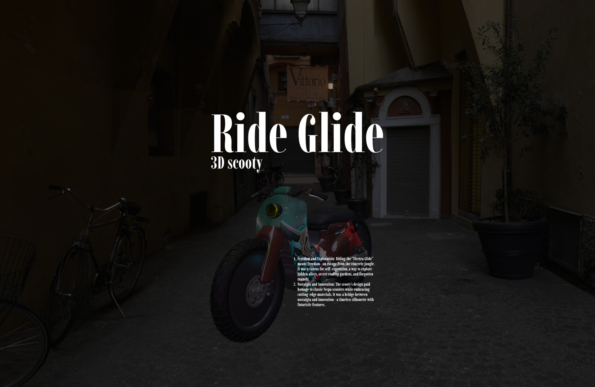 ArtStation - 🛵 Project: “Ride Glide” Scooty Model