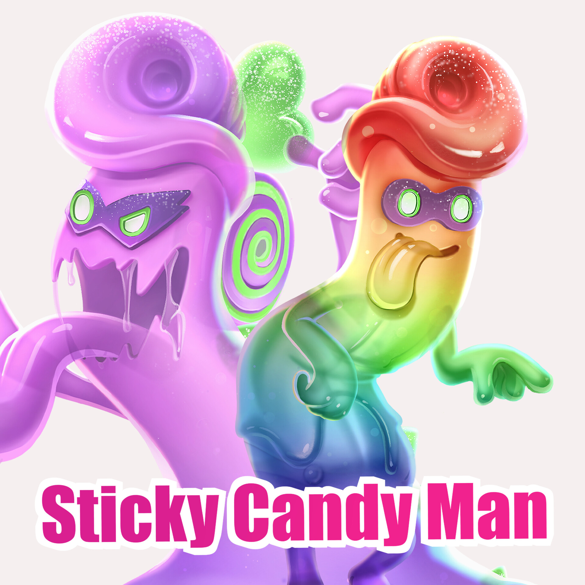 ArtStation - Character Concept Art | Sticky Candy Man