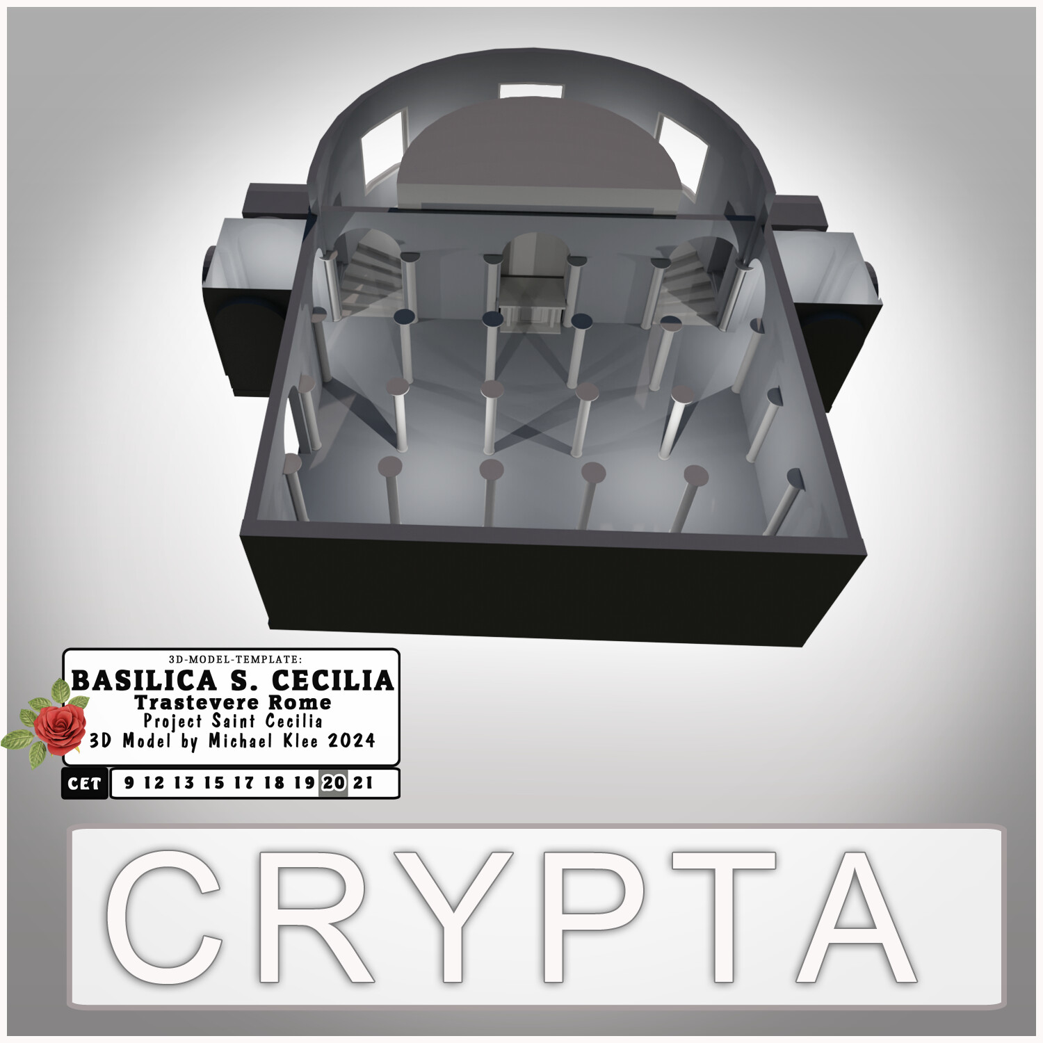 ArtStation - Basilica Santa Cecilia in Trastevere Rome - New Crypta 20th cet