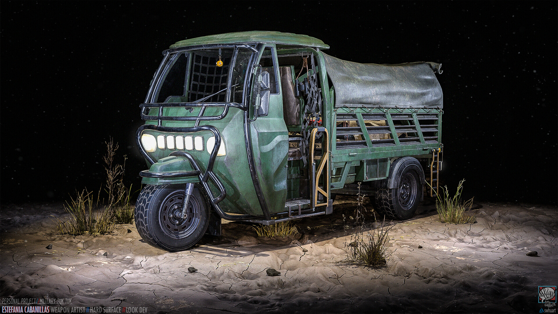 ArtStation - Military Tuktuk Vehicle