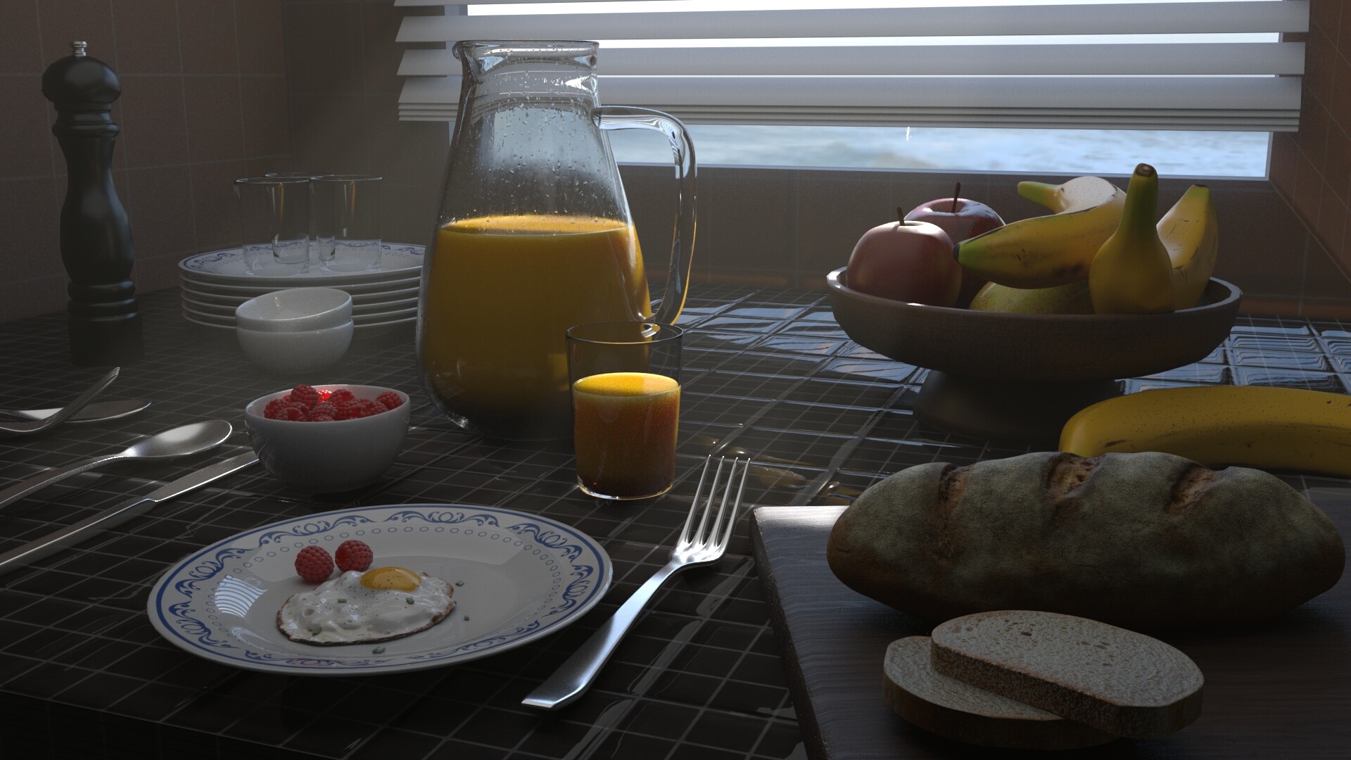 ArtStation - Breakfast secene