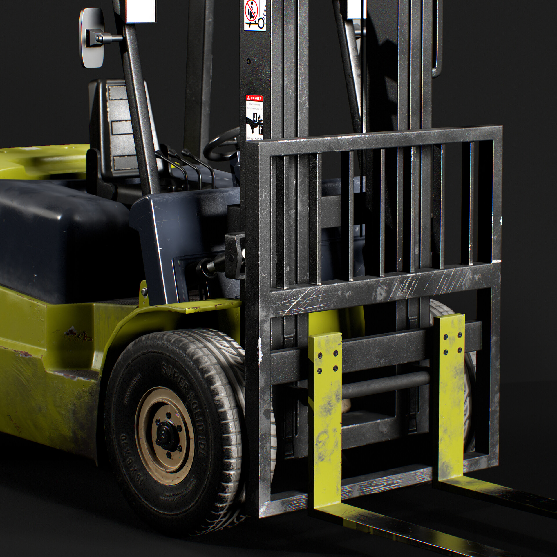 ArtStation - Forklift Game-ready