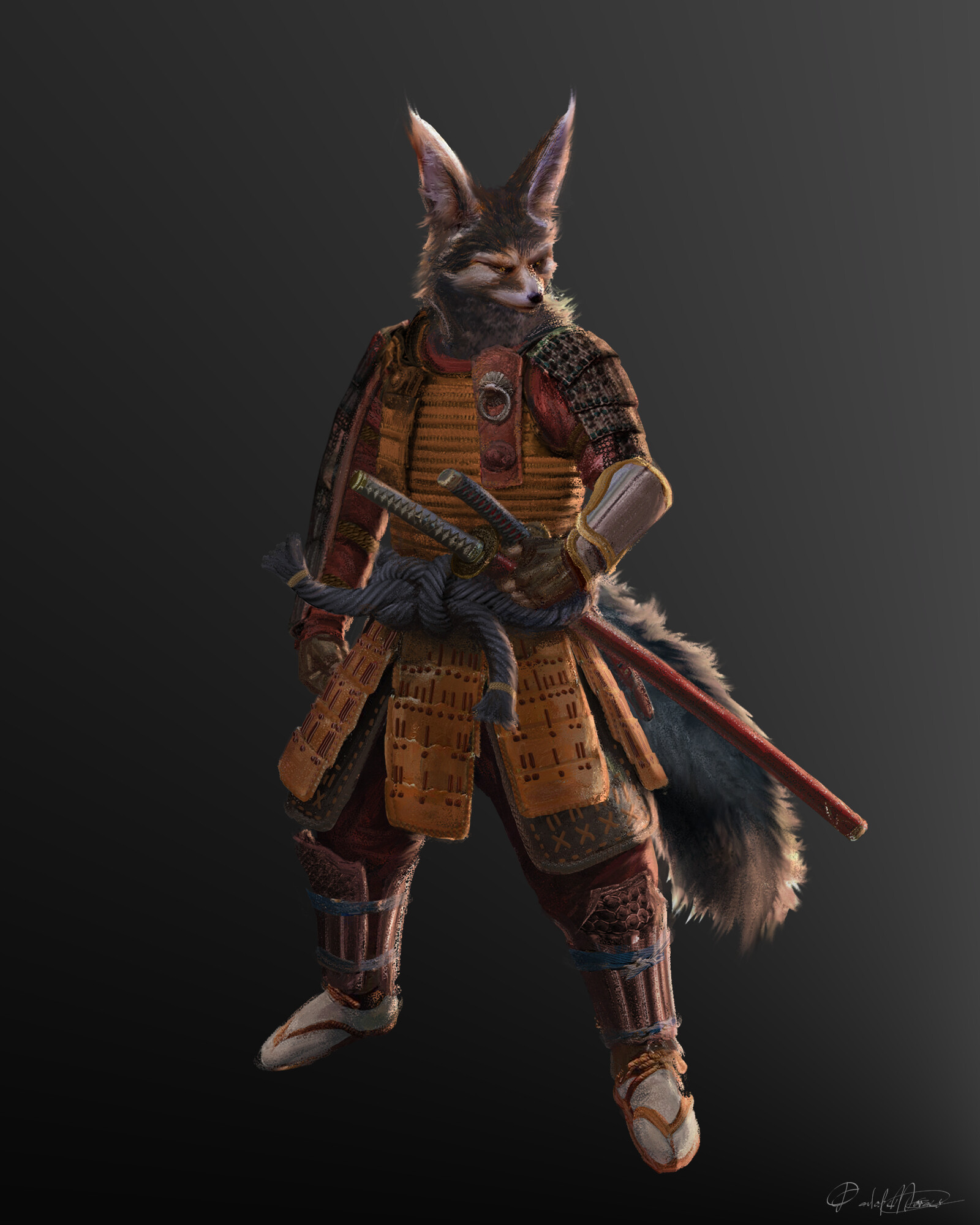 ArtStation - Black Fox Samurai