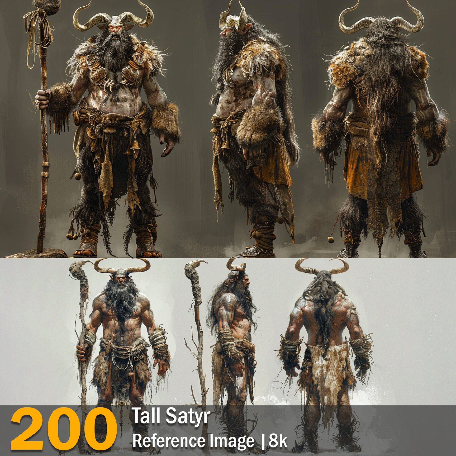 ArtStation - Tall Satyr | Reference Images | 8K