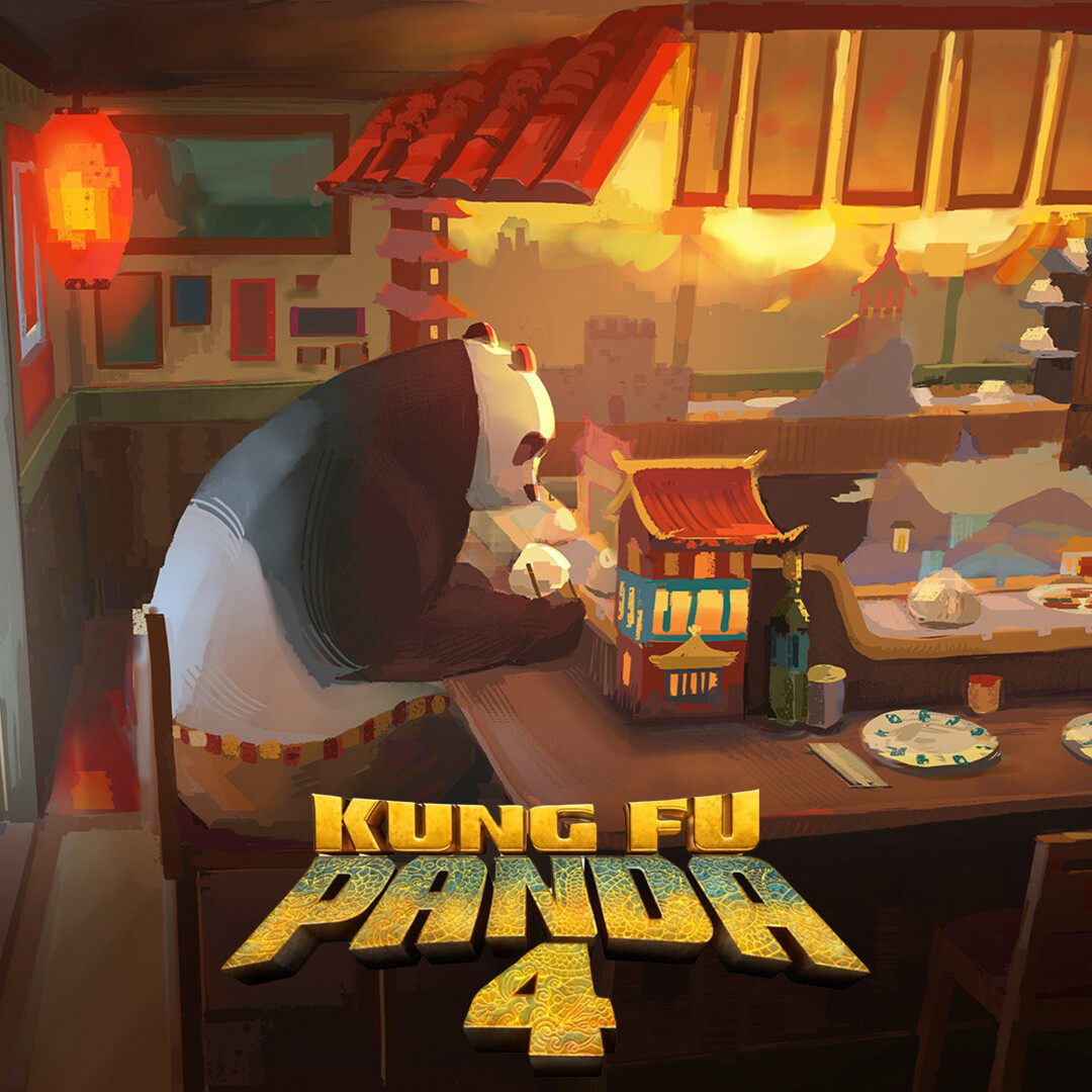 ArtStation - Kung Fu Panda 4 - Dumpling Bar Concept | Visual Development