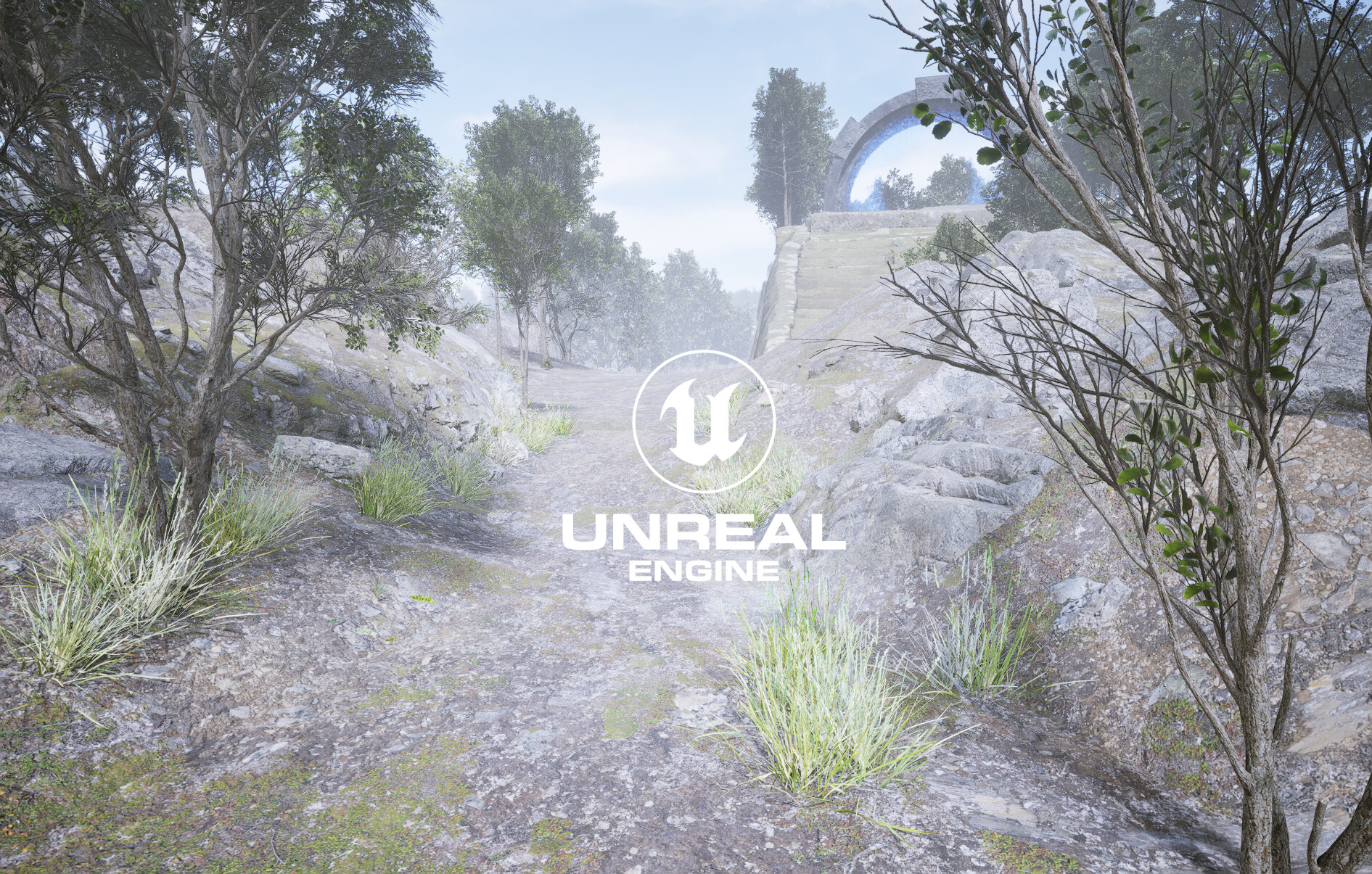 ArtStation - Realtime Open World UE5 Level Design (Forest in mountain)