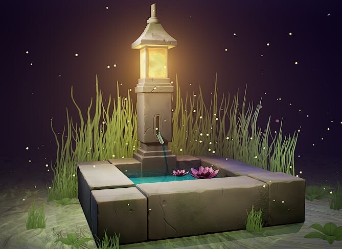 ArtStation - Stylized Pond