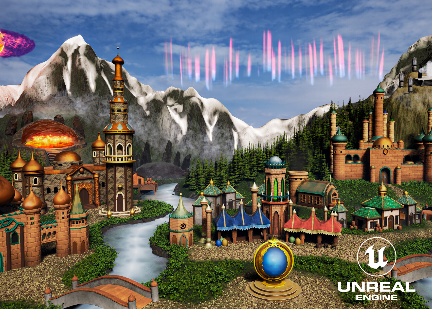 ArtStation - Heroes 3 Conflux town fan art