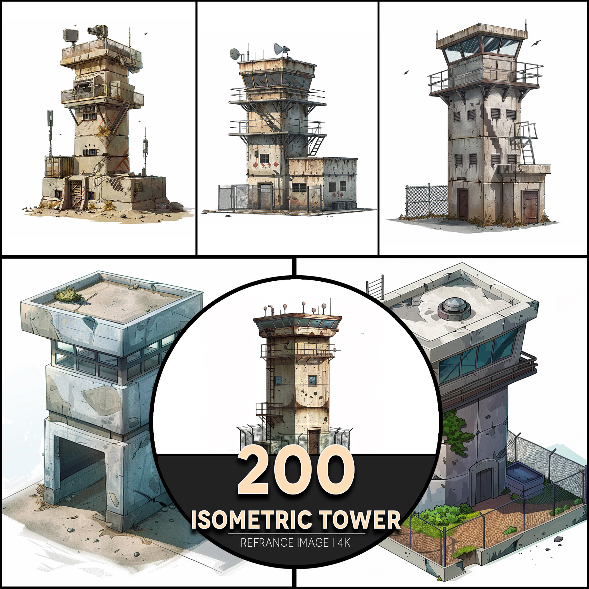 ArtStation - Isometric Tower 4K Reference/Concept Images