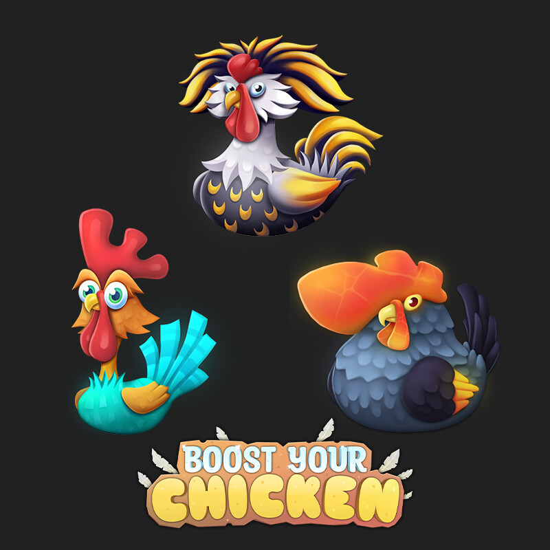 ArtStation - Boost Your Chicken - Chickens