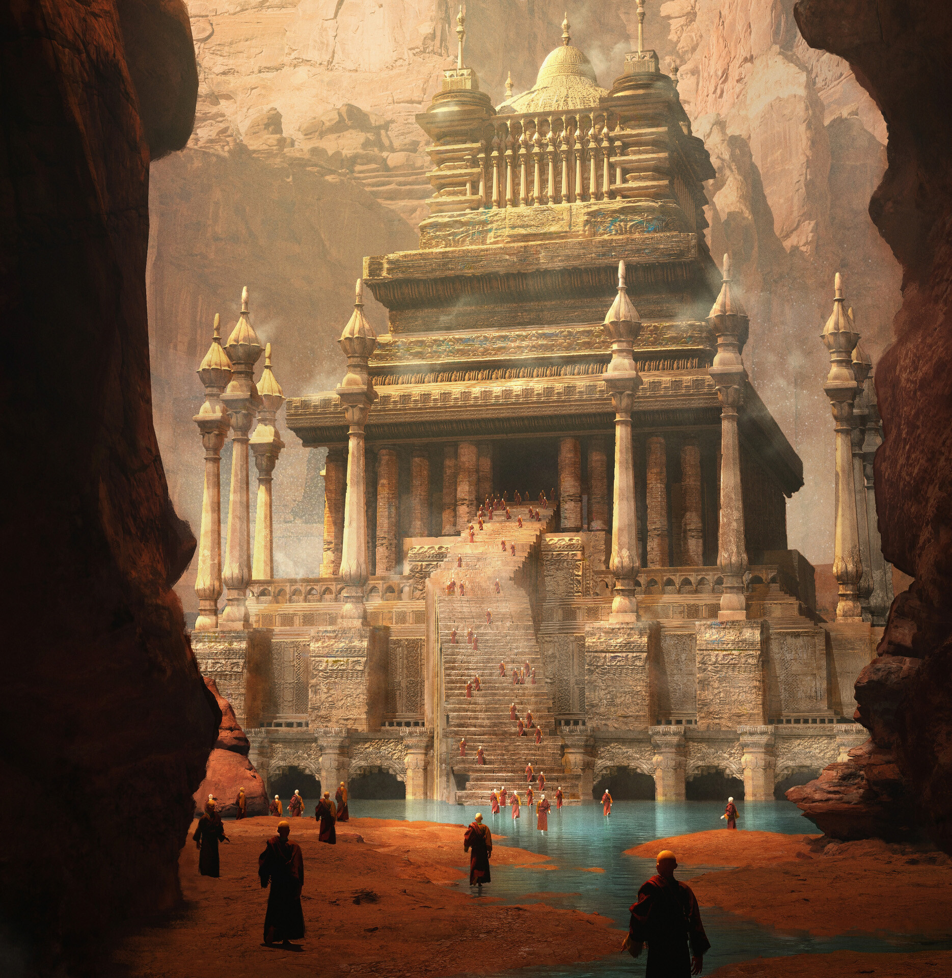 ArtStation - Canyon temple