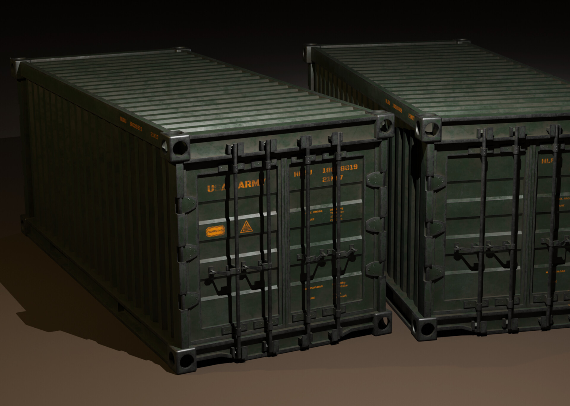 ArtStation - Army shipping container