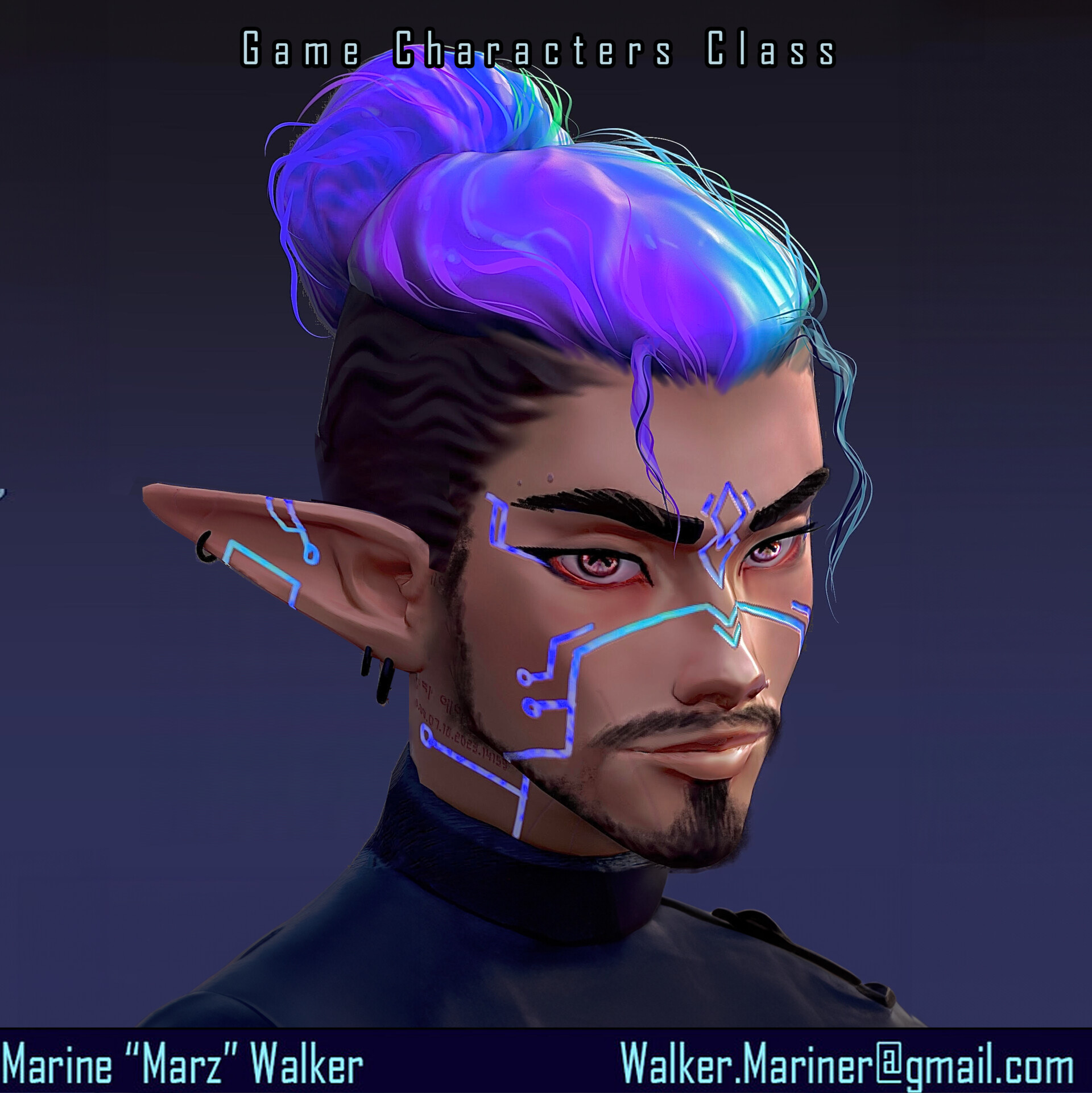 Marine "Mars" Walker - Character Sculpt - Ultra Marine