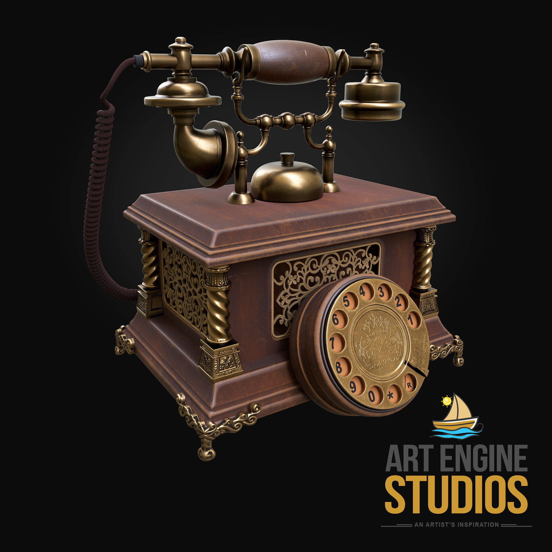 ArtStation - Vintage Telephone
