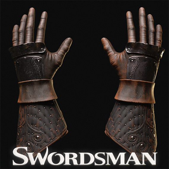 ArtStation - Leather Gauntlets