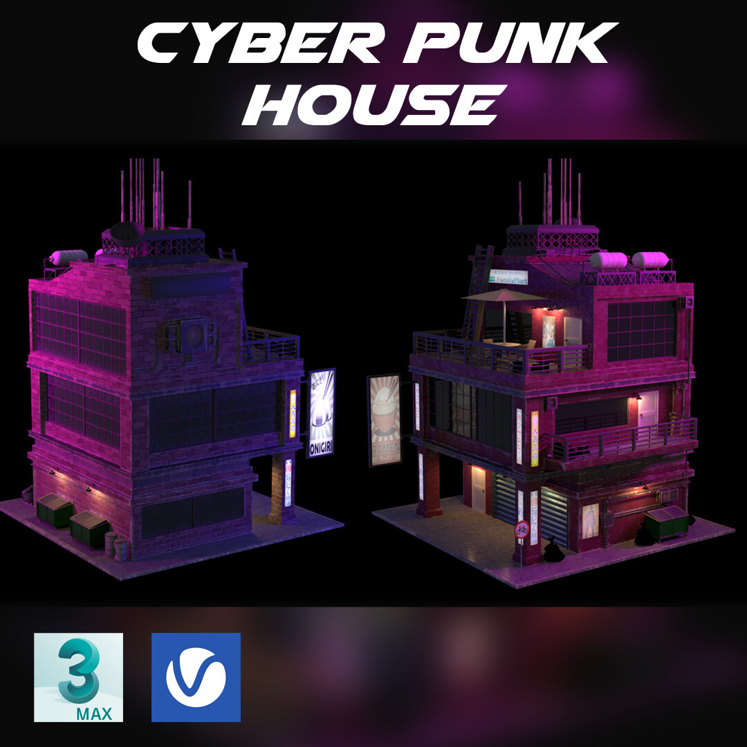 ArtStation - Cyberpunk House