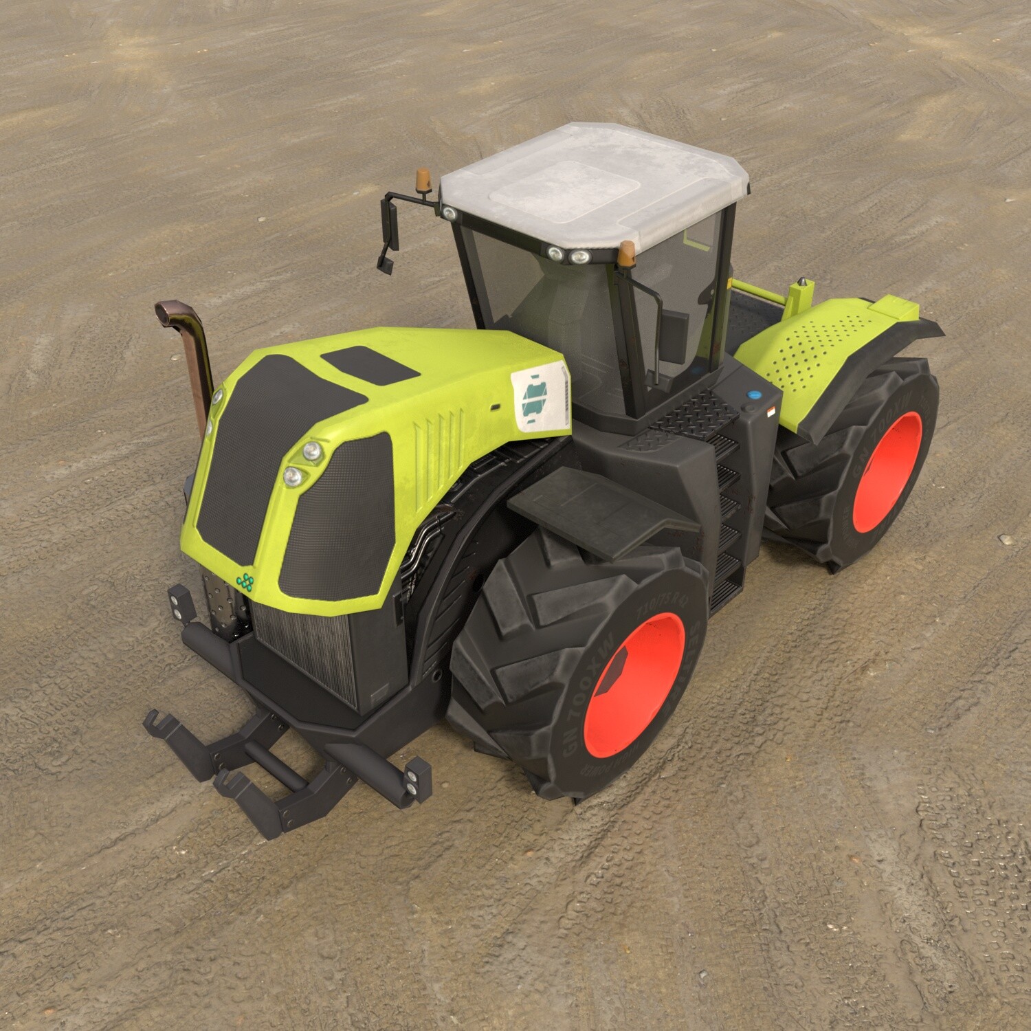 ArtStation - Tractor Lowpoly