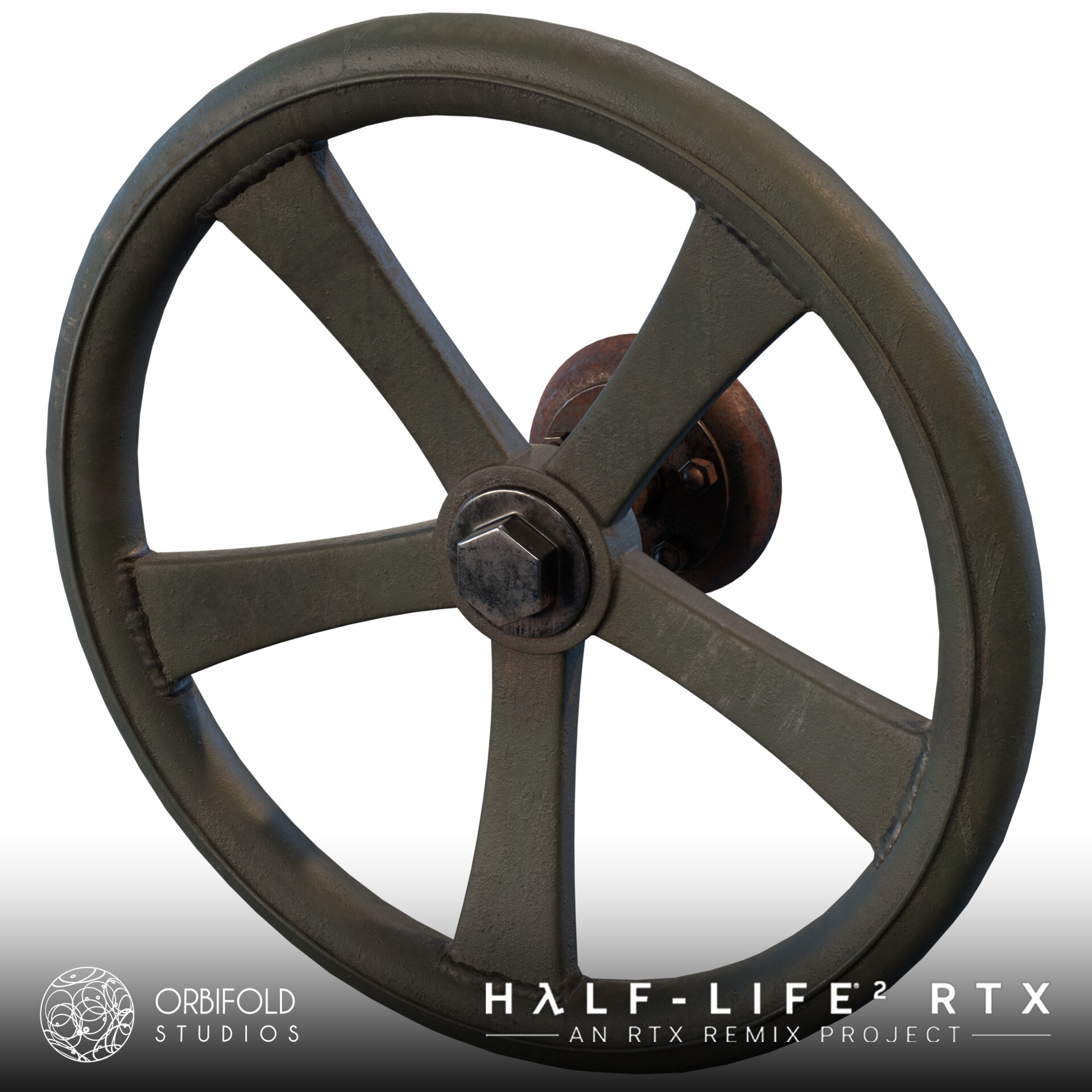 ArtStation - Half-Life 2 RTX - SM_Prop_Borealis_Door_Wheel