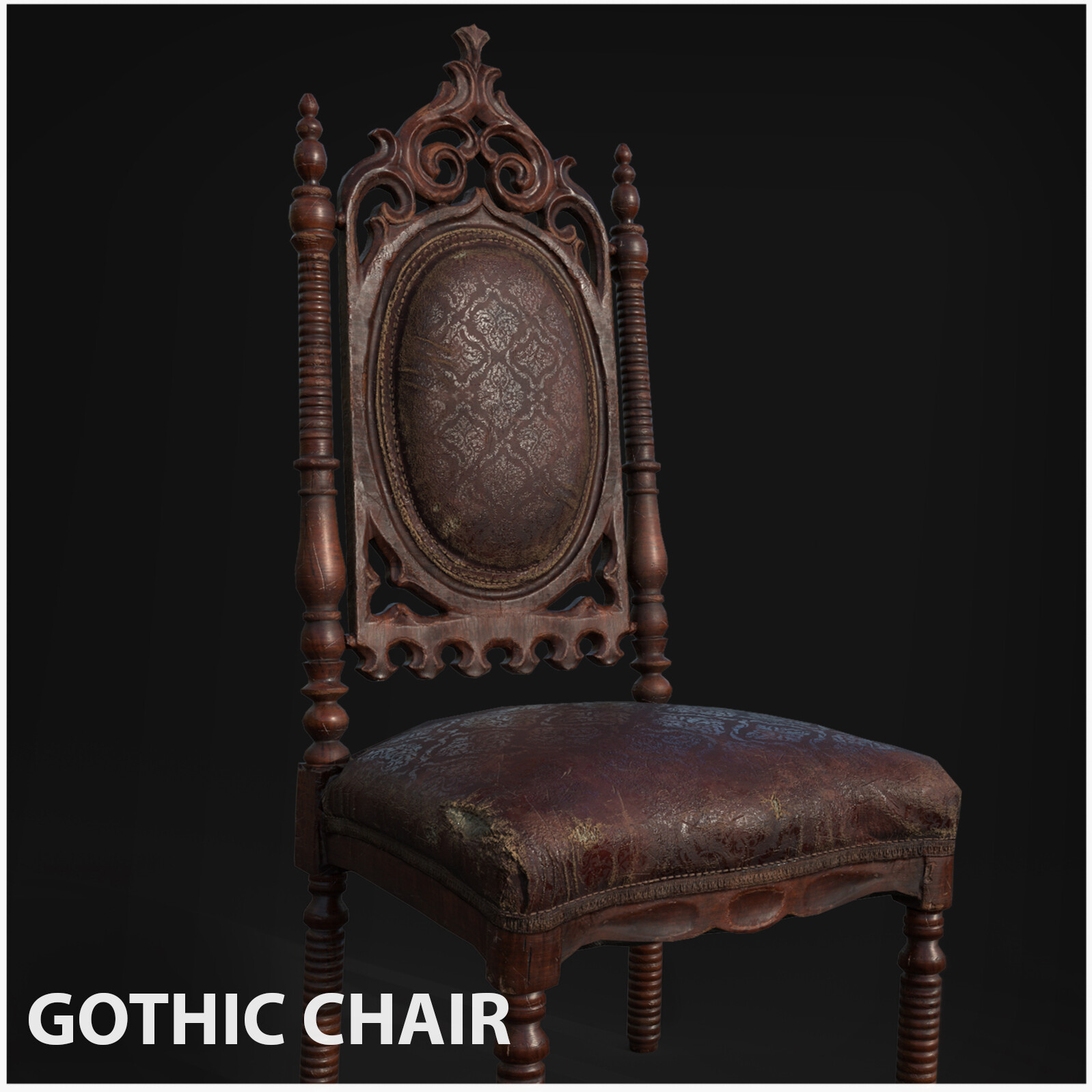 ArtStation - Gothic Old Chair