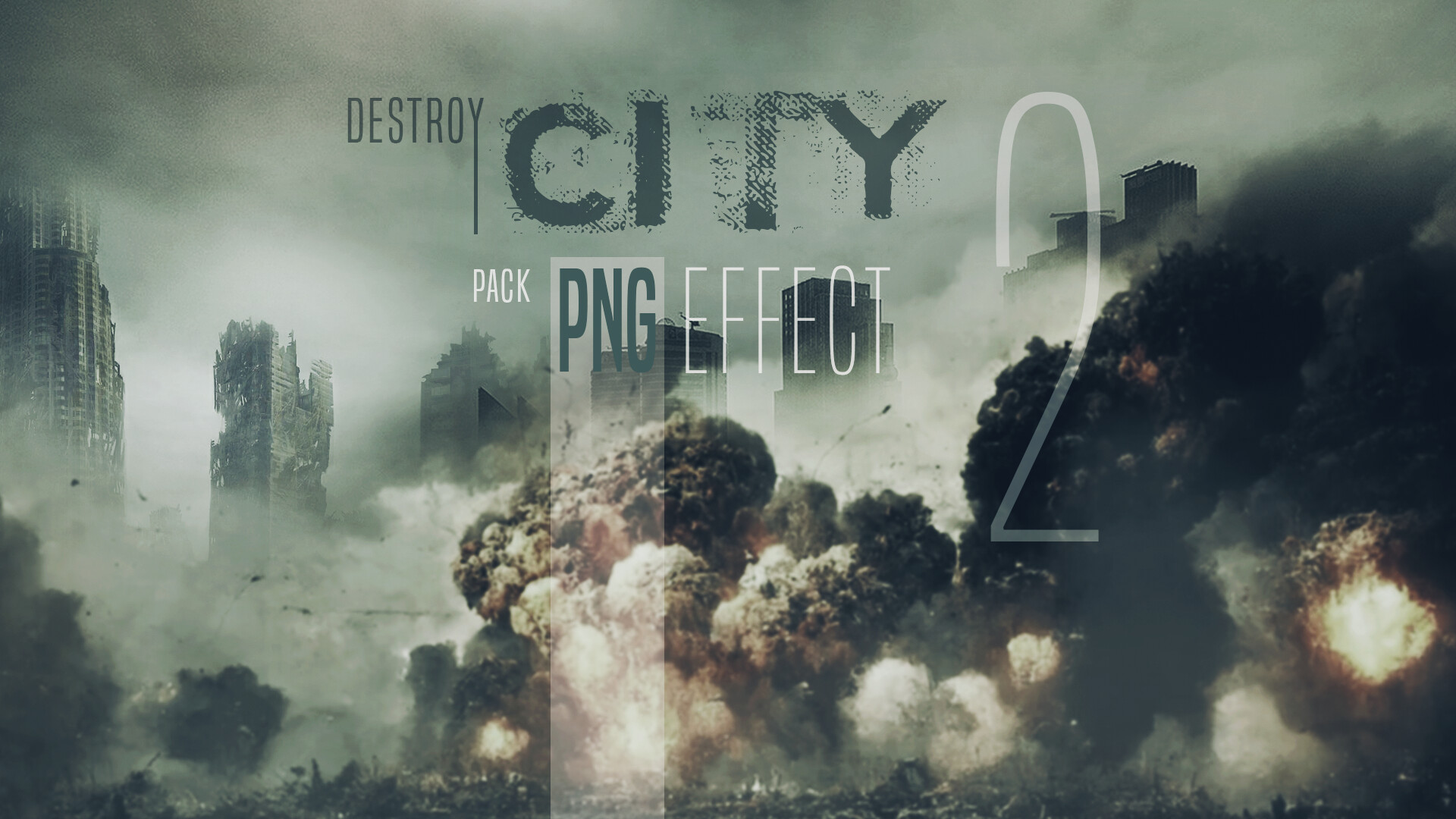 ArtStation - FREE LOAD PACK KITBUSH "DISTROY CITY" PNG EFFECT part 2