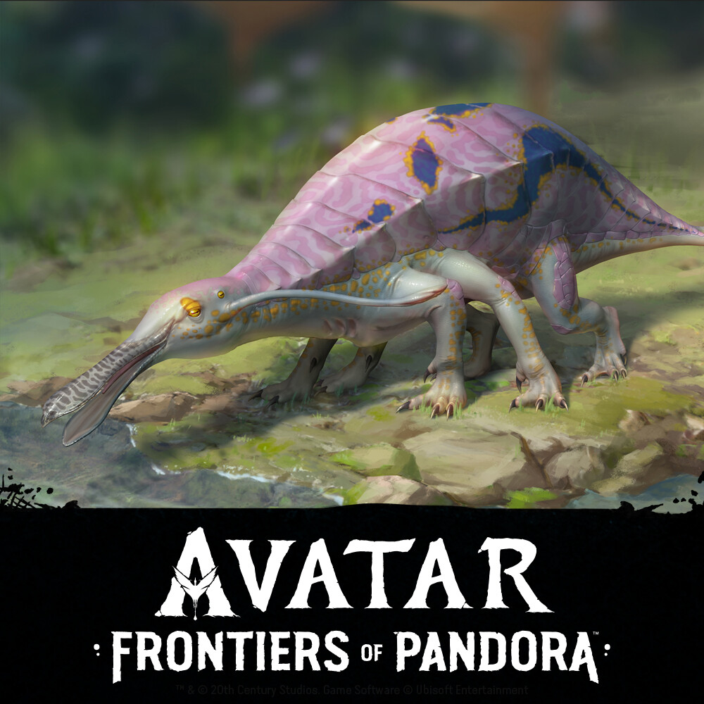 ArtStation - Avatar: Frontiers of Pandora-Platebacked Lizard illustration