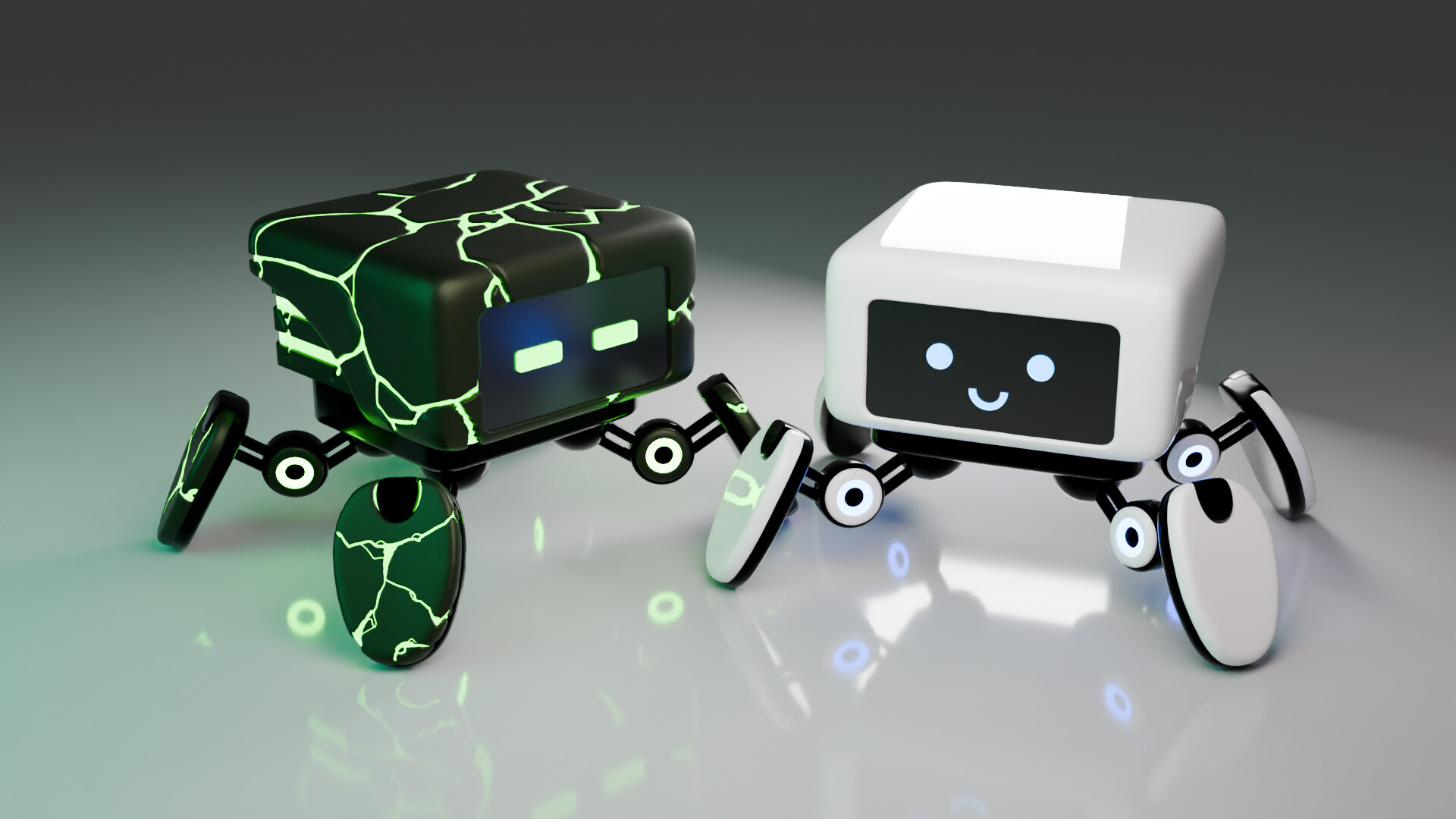 ArtStation - BoxBot - 3D model in Blender