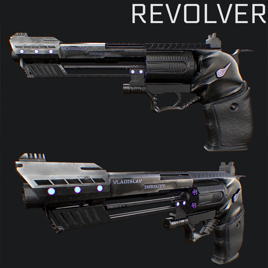 ArtStation - Revolver for game