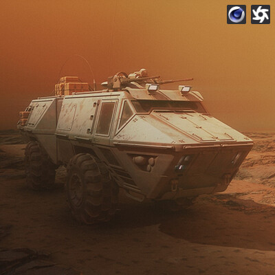 ArtStation - Mars Rover Vehicle - design process