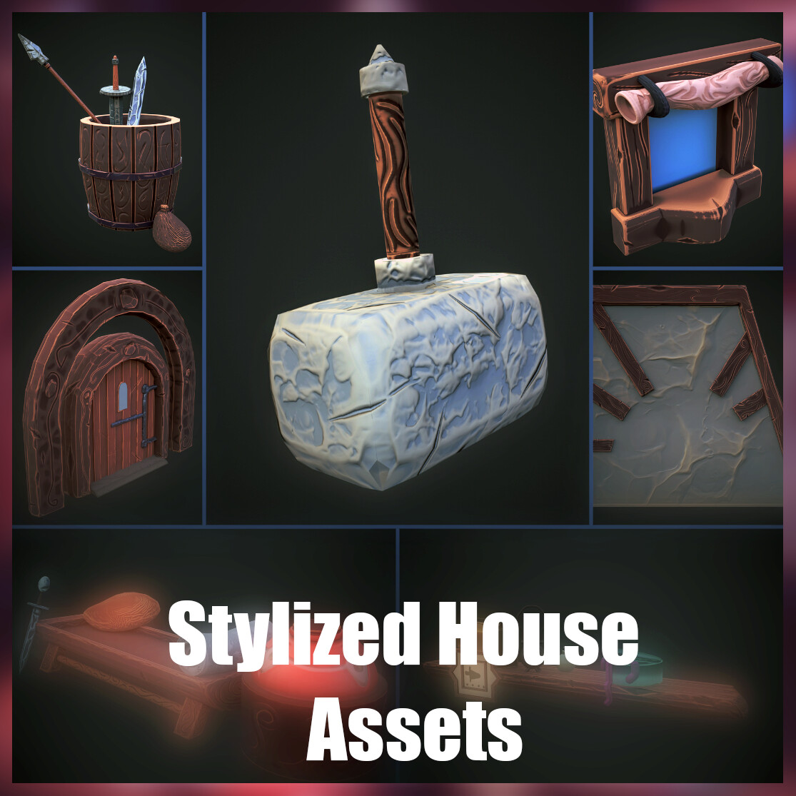 ArtStation - Stylized House Assets