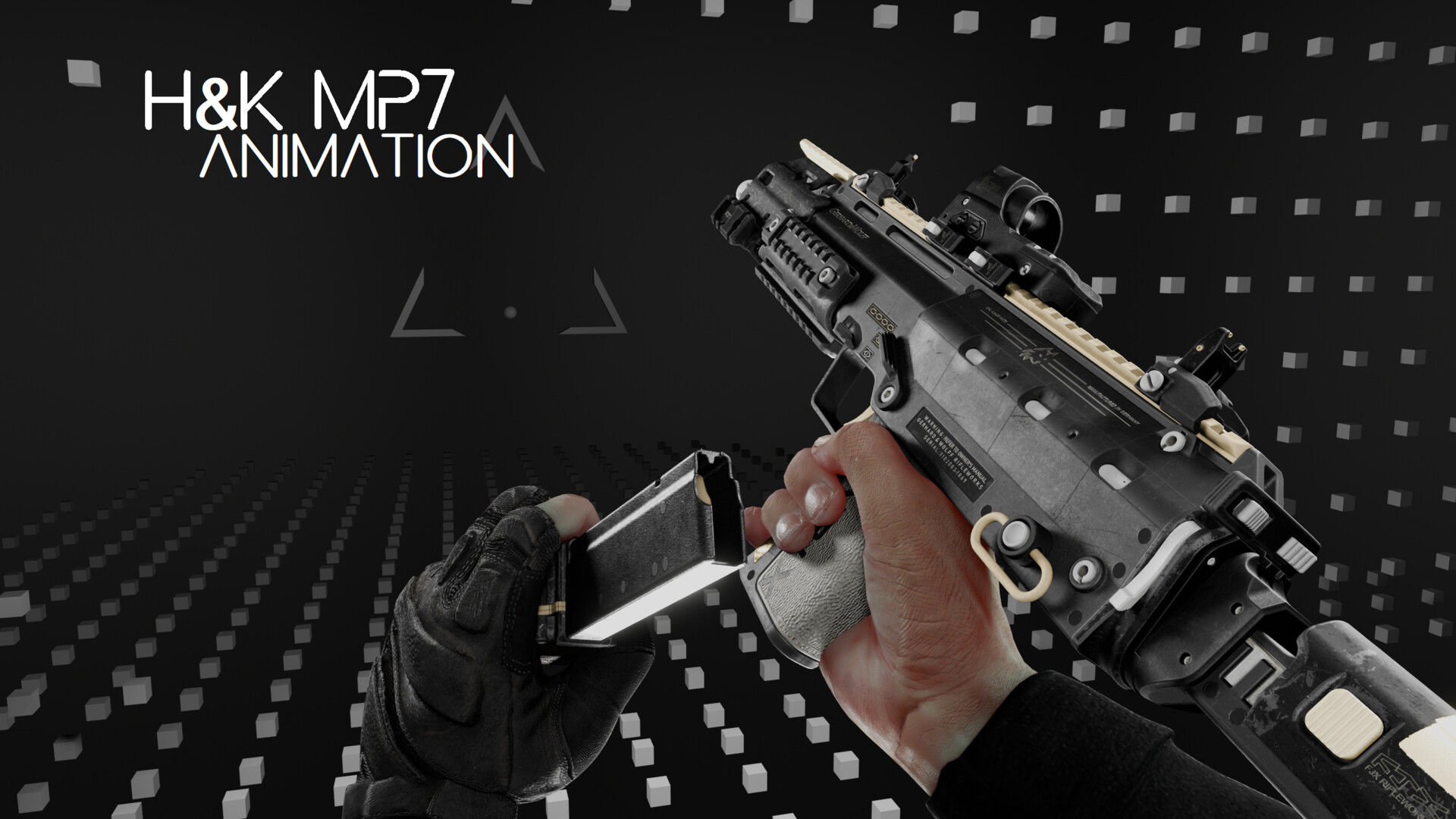 ArtStation - FPS H&K MP7 Animation Set