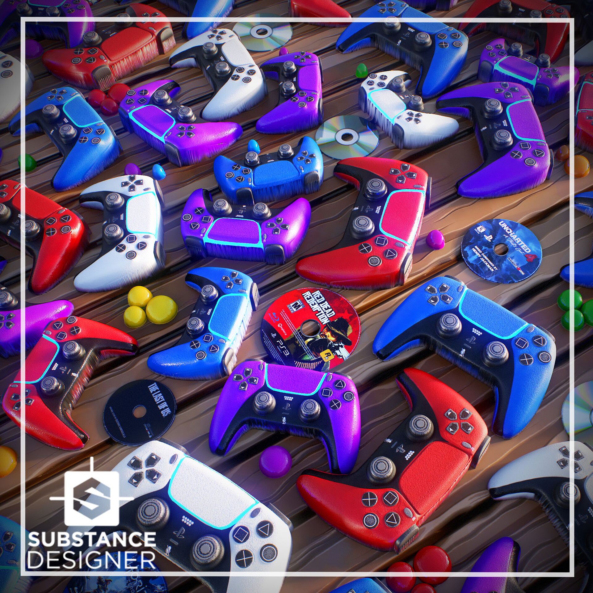 ArtStation - Gaming Room Flooring - Texture